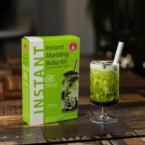 Matcha Instant Marbling Boba Kit 4x60g O's Bubble