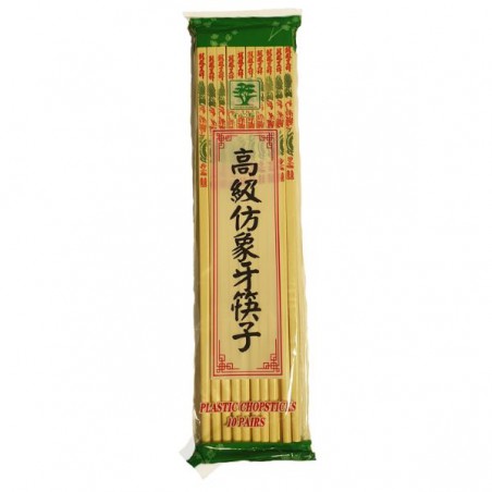 Plastic chopsticks Red/Green Dragon & Phoenix 27 cm 10 pairs