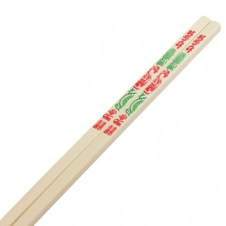 Plastic chopsticks Red/Green Dragon & Phoenix 27 cm 10 pairs