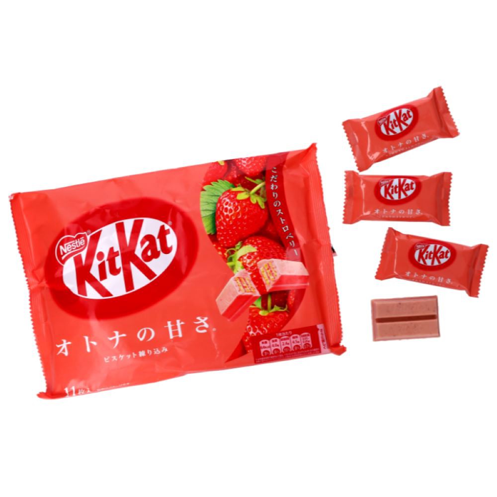 Kit Kat Mini Jordbær 11stk (124,3g) Nestlé